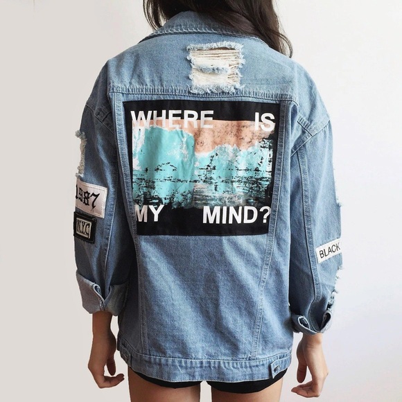 Jackets & Coats | Where Is My Mind Denim Jacket | Poshmark